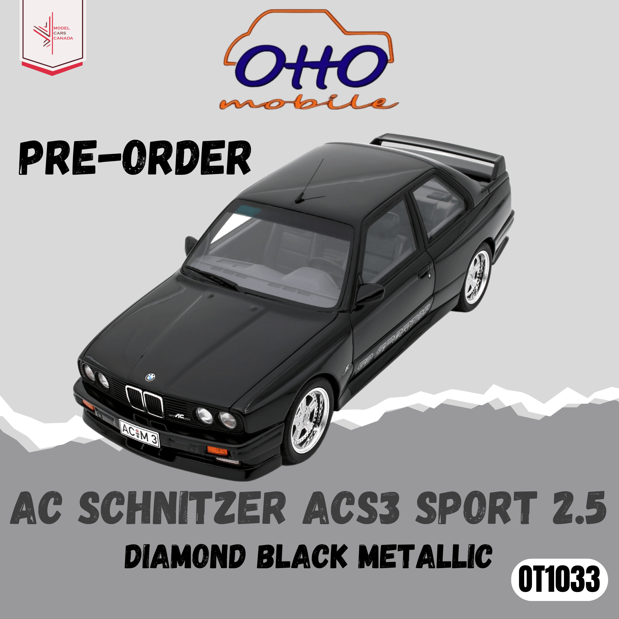 OttOmobile - AC Schnitzer BMW M3 (E30) ACS3 Sport 2.5 (Diamond Black M