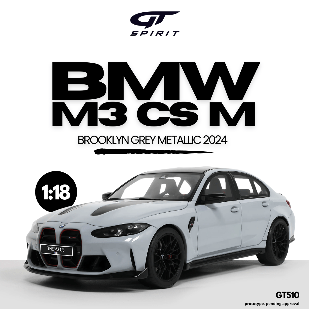 GT Spirit - BMW M3 CS (G80) M Performance (Brooklyn Grey Metallic) 1:1